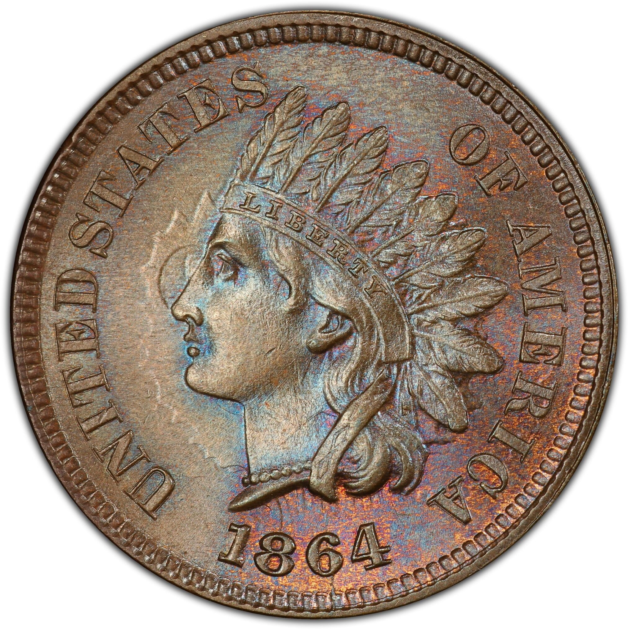 Fascinating 1864 Indian Head Penny Value Images