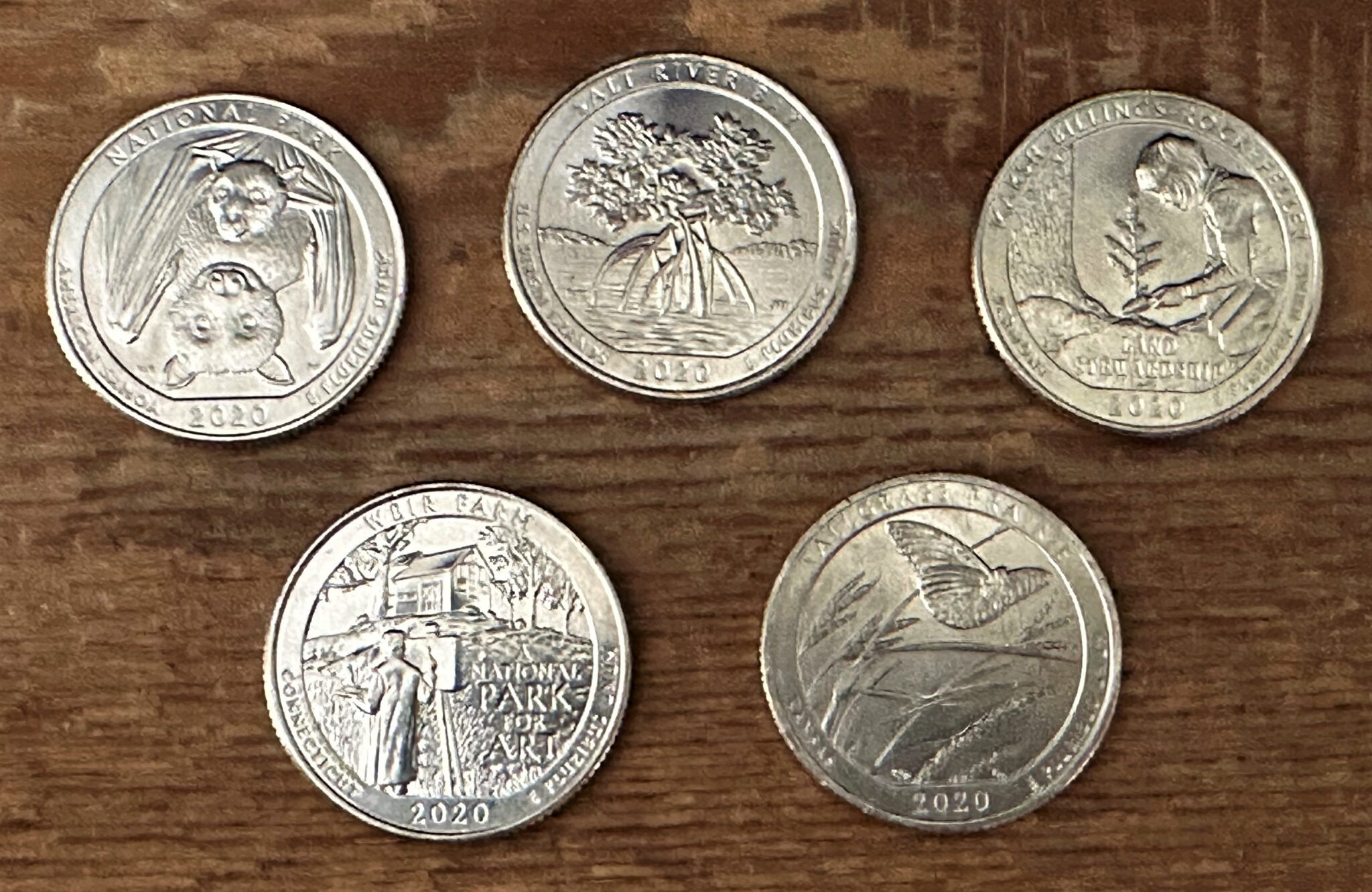 The Bat Quarter and America the Beautiful 2020 Quarter Value