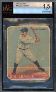 5 Great Lou Gehrig Baseball Cards (Guide to the Iron Horse)